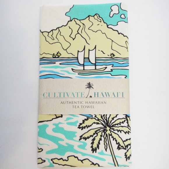 Cultivate Hawaii | Kitchen | New Waikiki Hawaii Tea Towel Flour Sack ...